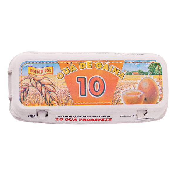 4840992000116 Oua de gaina COD3 "Golden" 10buc | George Standard